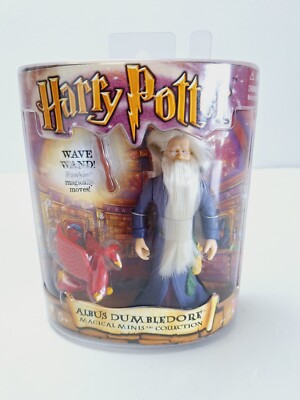 Albus Dumbledore Harry Potter Magical Minis Fawkes Mattel 2001 NEW ...