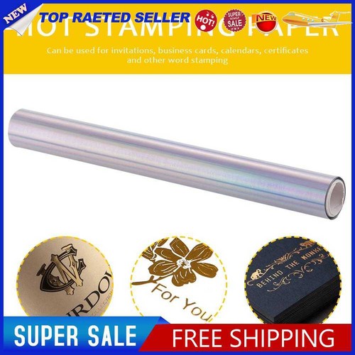 19.3cmx5m Heat Activated Foil Hot Stamping Foil Transfer Paper Roll (A ...