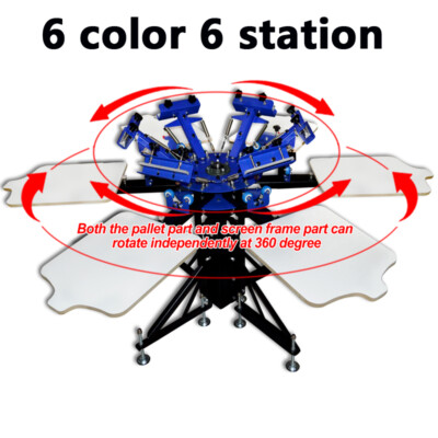 Screen Printing - 6 Color Screen Press