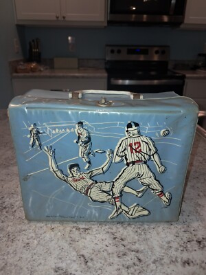 1960s Baseball Prepac Vinyl Lunch Box - No Thermos * Vintage * Lunchbox ...