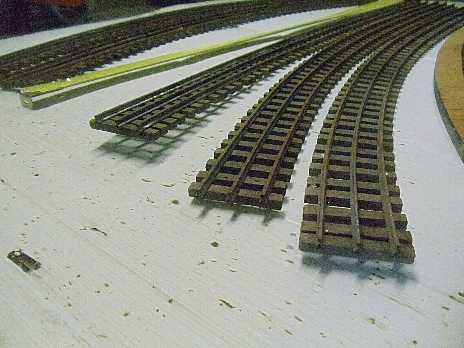 Old Vintage O O27 Gauge 3 Rail Train Track Lot 5 Pieces wooden Ties ...