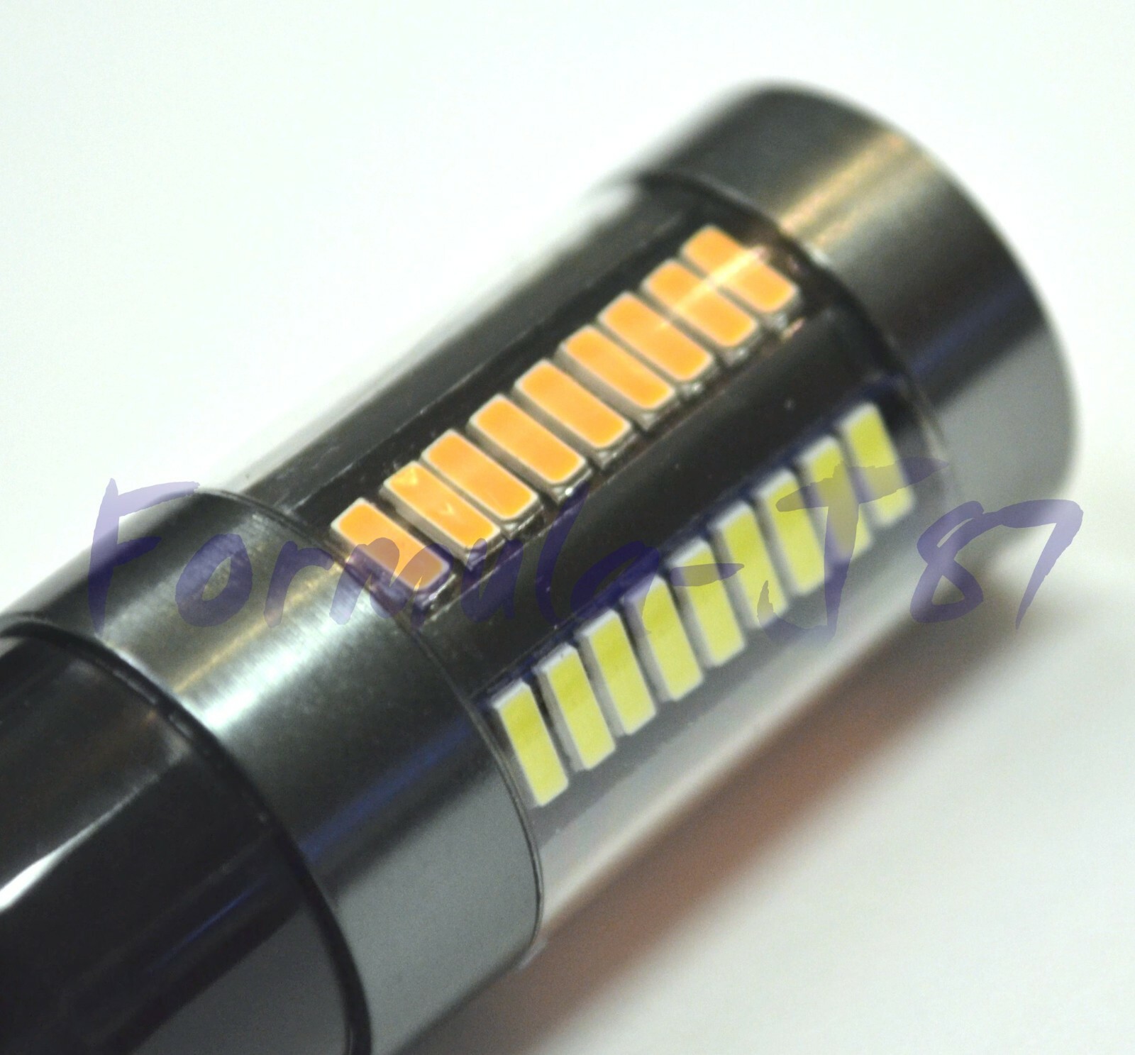 LED Switchback Light 4014 White Amber 7444 Bulbs Resistors Front Turn ...