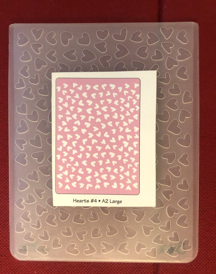 Sizzix by Ellison HEARTS #4 Embossing Folder (A2 Large) | eBay