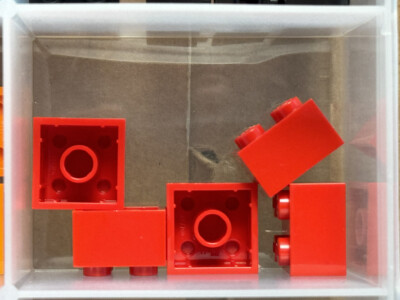 LEGO Parts - Red Brick 2 x 2 - No 3003 - QTY 5 | eBay