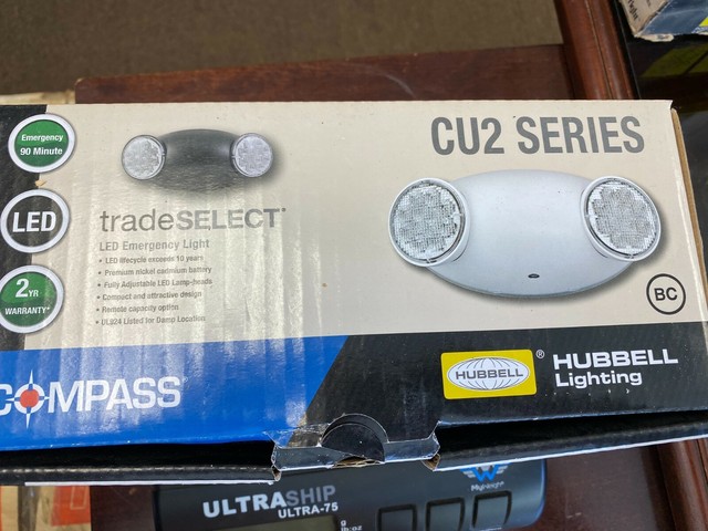 Compass Cu2 Hubbell Lighting LED 2 Head Emergency Light for sale online ...