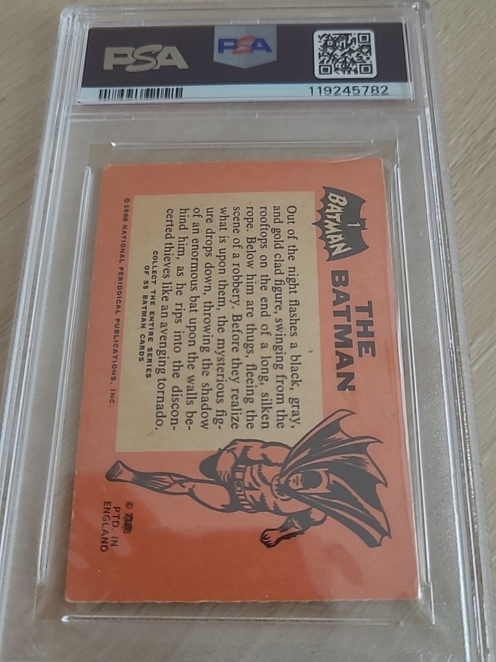 1966 A&BC Batman Black Bat #1 The Batman Rookie PSA 4 Rookie Card | eBay