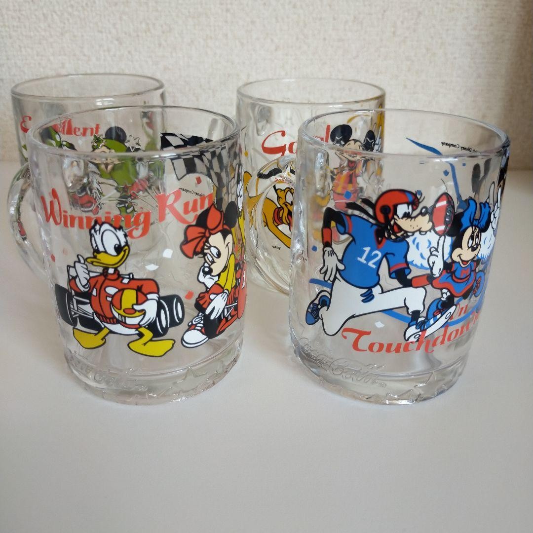 Disney Coca-Cola Victory Mug Set of 4 Retro | eBay