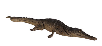 Crocodile Croc Resting Small Resin Statue Reptile Amphibian Display ...