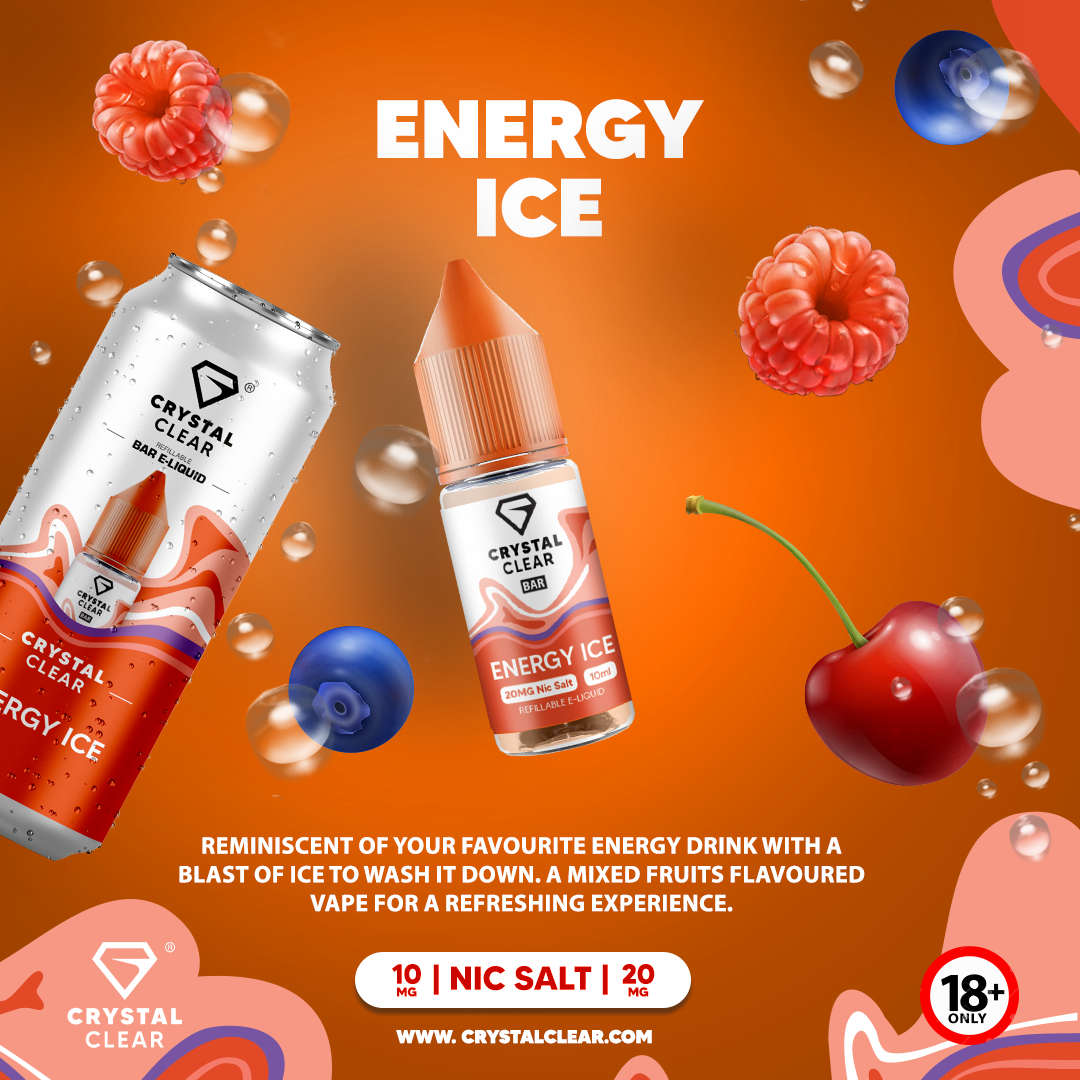 Crystal Clear Bar Nic Salt E-Liquid Vape Juice 10mg 20mg | 50VG/50PG ...