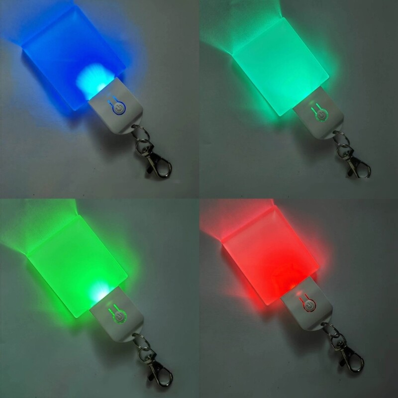 Sublimation Blank LED Acrylic Keychains Hot Transfer Printing Keychain ...