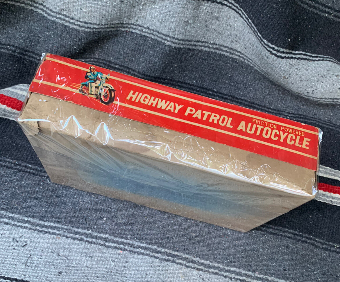 Vintage ATC Japanese Tin Toy Motorcycle Box Original Japan | eBay