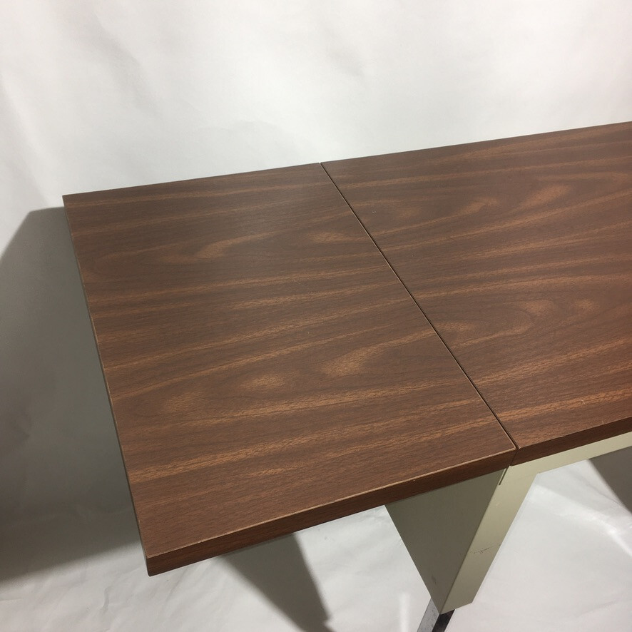 VINTAGE TYPEWRITER TABLE DESK DROP-LEAF TOP AMPCO STEELCASE MADE IN USA ...