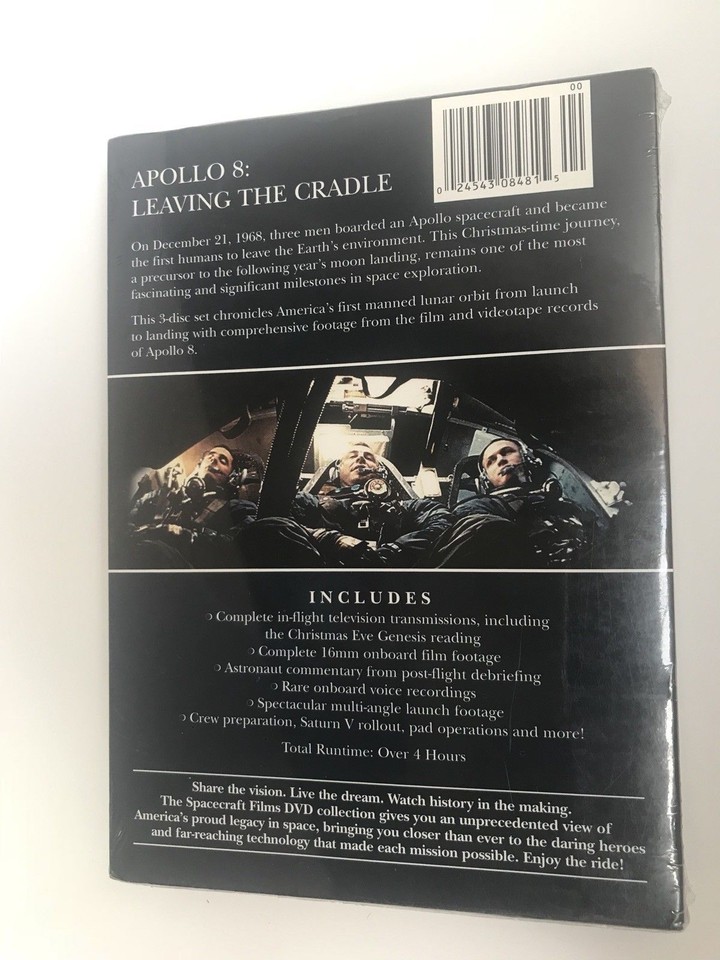 Spacecraft Films - Apollo 8: Leaving the Cradle (DVD, 2003, 3-Disc Set ...