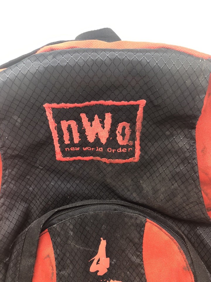 Rare NWO 4 Life Classic Superstar Red & Black Wrestling Backpack WCW ...