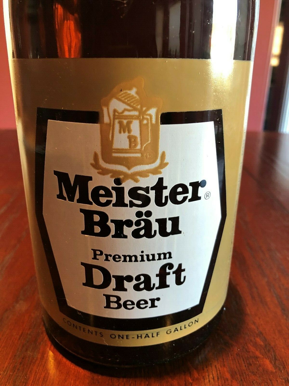 Meister Brau Premium Draft Beer 1/2 GALLON BOTTLE - Extremely Rare- EX ...