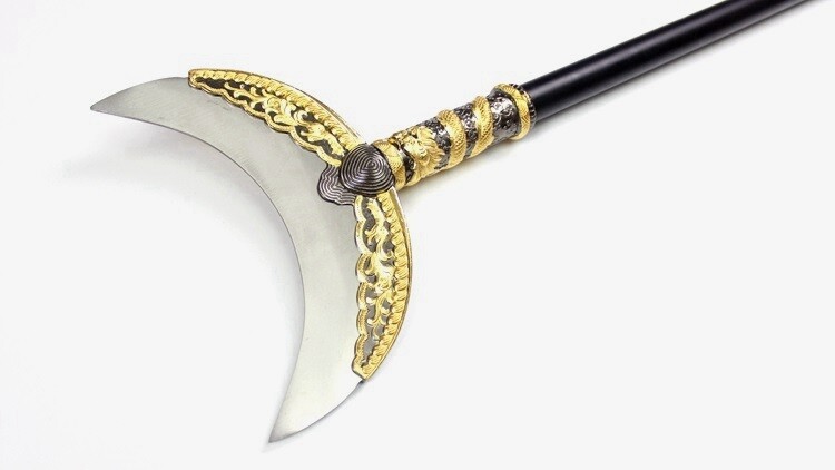 Crescent Shovel Traditional Shaolin Monk Spade Fancy Chinese Long ...