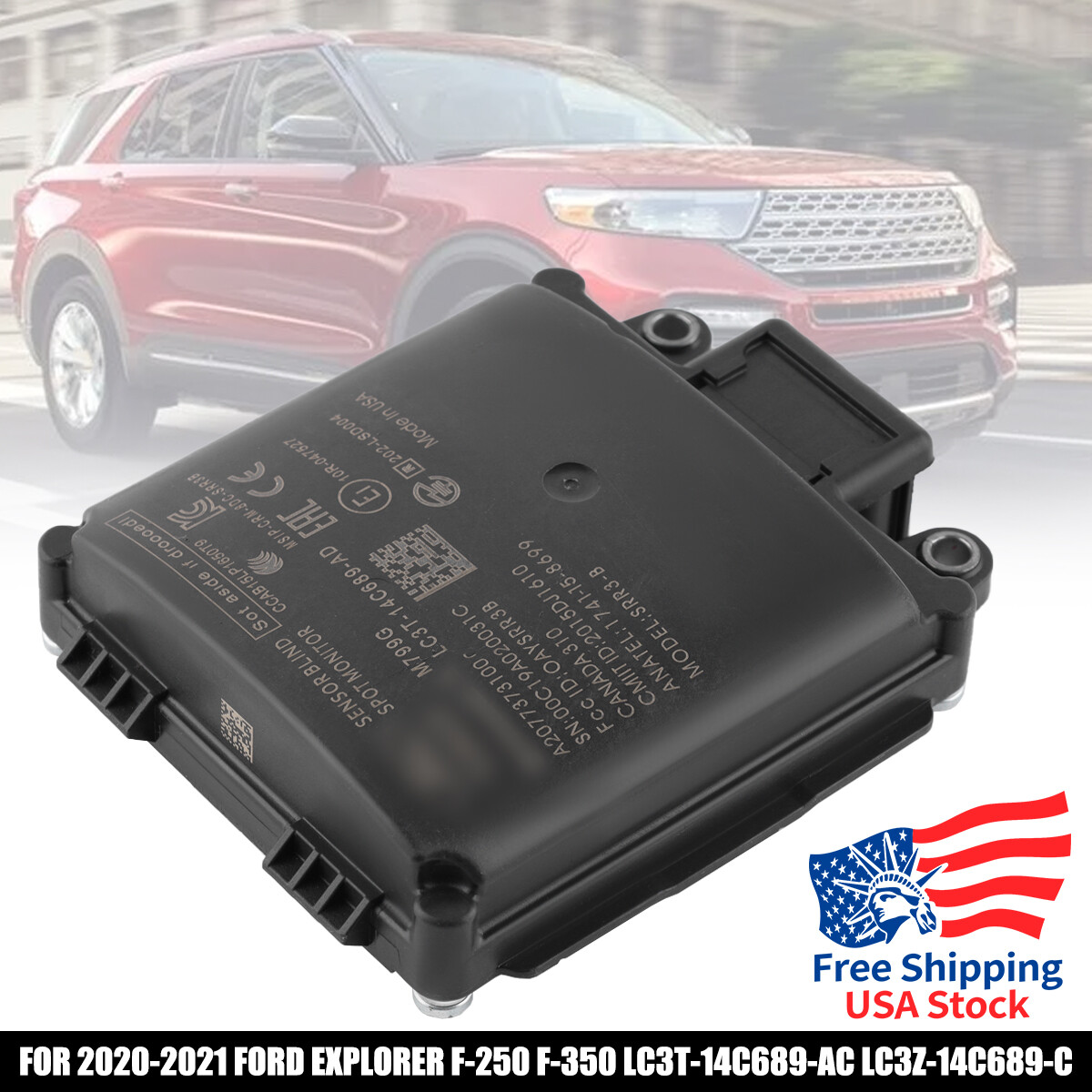 1PC Blind Spot Sensor Monitor Module For Ford F150 F250SD F350SD LC3T ...