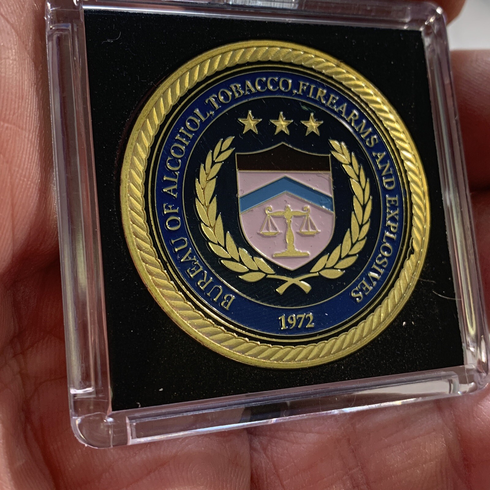 ATF Challenge Coin BUREAU OF ALCOHOL TOBACCO FIREARMS & EXPLOSIVES w ...