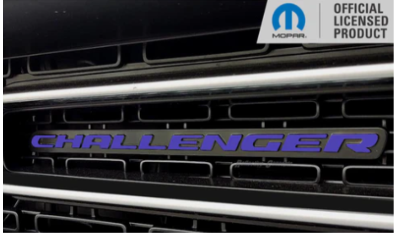 Red Front Grille Emblem Overlay Decal For 2015-2023 Dodge Challenger | eBay