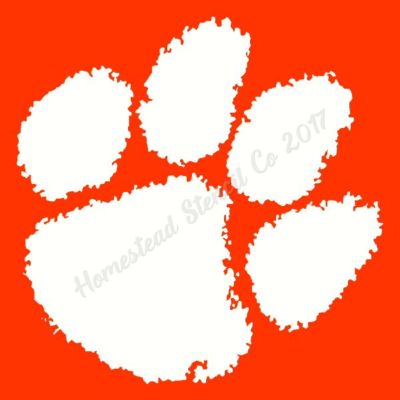 REUSABLE STENCIL ITEM 8091 U~12"x12"~Clemson Paw- MYLAR STENCILS | eBay