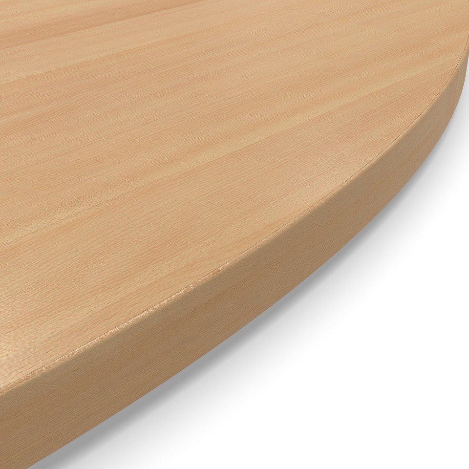 Tischplatte rund Weißbuche Holz Platte Dekor Spanplatte Esstisch | eBay