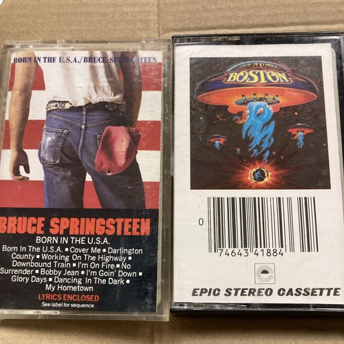 Lot 70’s 80's Rock Audio Cassette Tapes (4) Journey Boston Springsteen ...