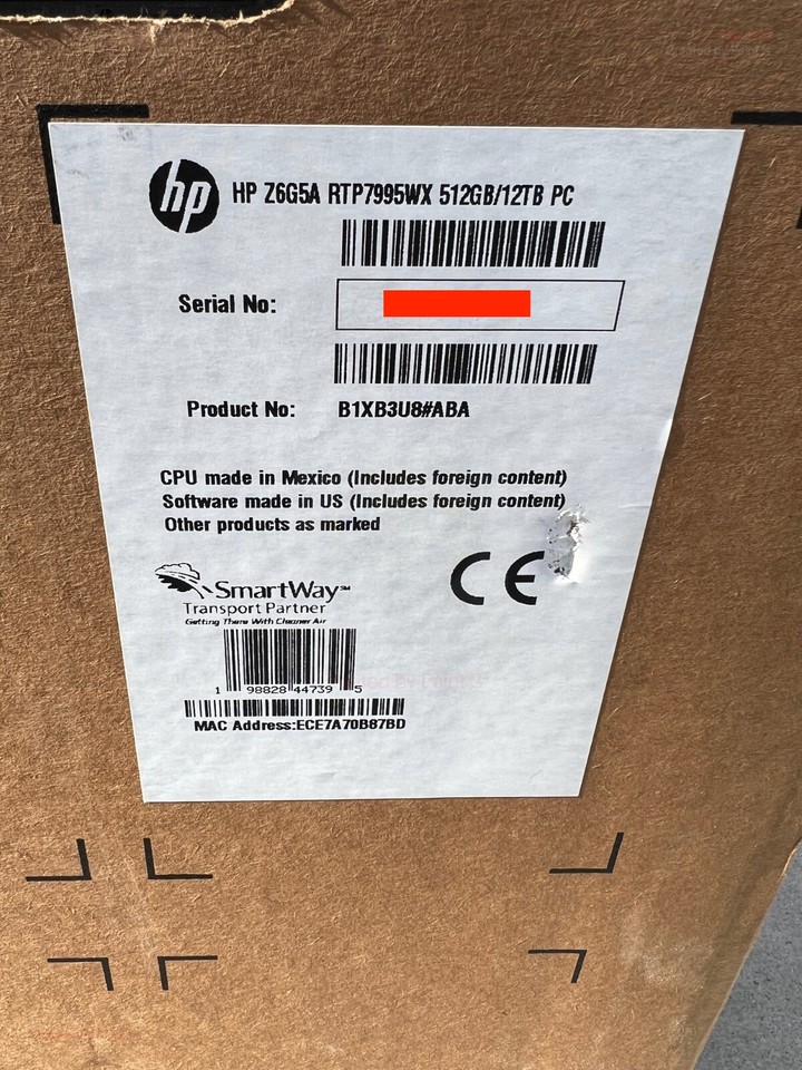 HP Z6 G5 A Workstation, AMD Threadripper PRO 7995WX, 512GB DDR5 RAM, 4x ...