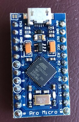 Pro Micro with microcontroller Atmel Mega 32u4 5V/16MHZ MicroUSB Board ...