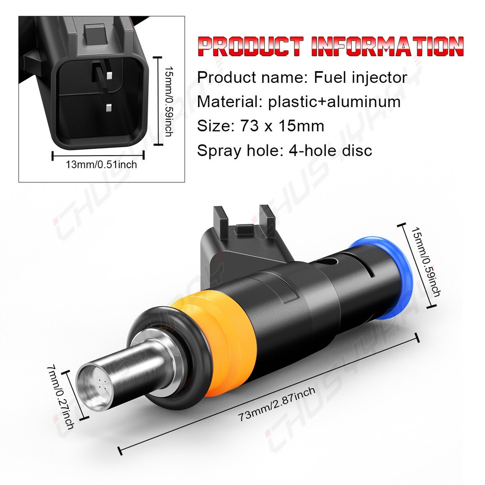 Set 8 Fuel Injectors For Dodge Jeep Ram Chrysler Hemi 5.7L 6.1L V8 ...
