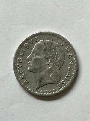 France, French Republic 1945 5 Francs coin, average VF condition | eBay