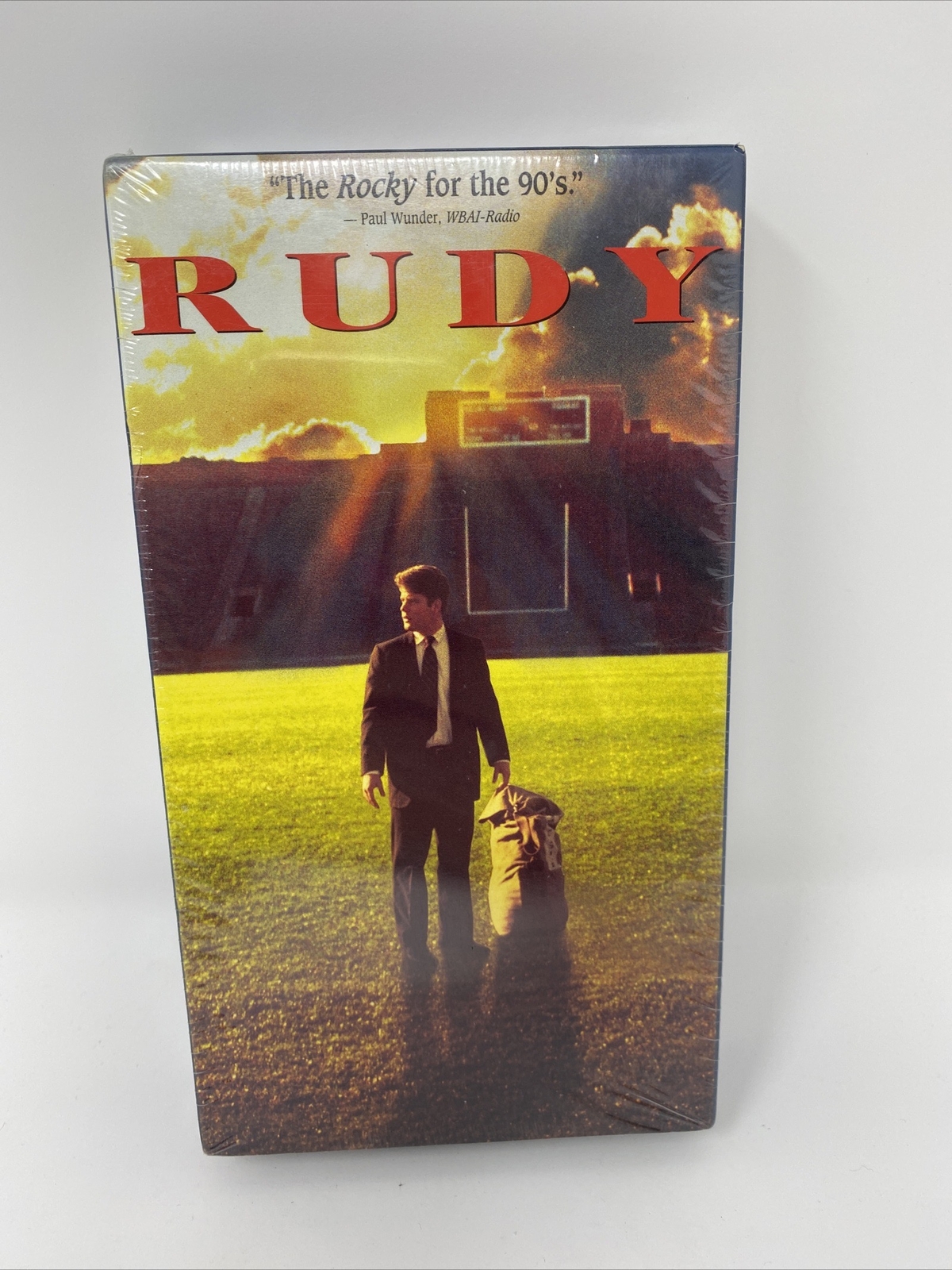 Rudy VHS Sealed NEW Watermark Rare Blue Reels on back VHTF Director's ...