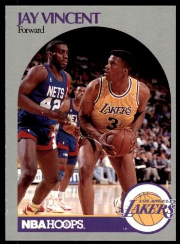 1990-91 NBA Hoops Jay Vincent . Los Angeles Lakers #161 | eBay