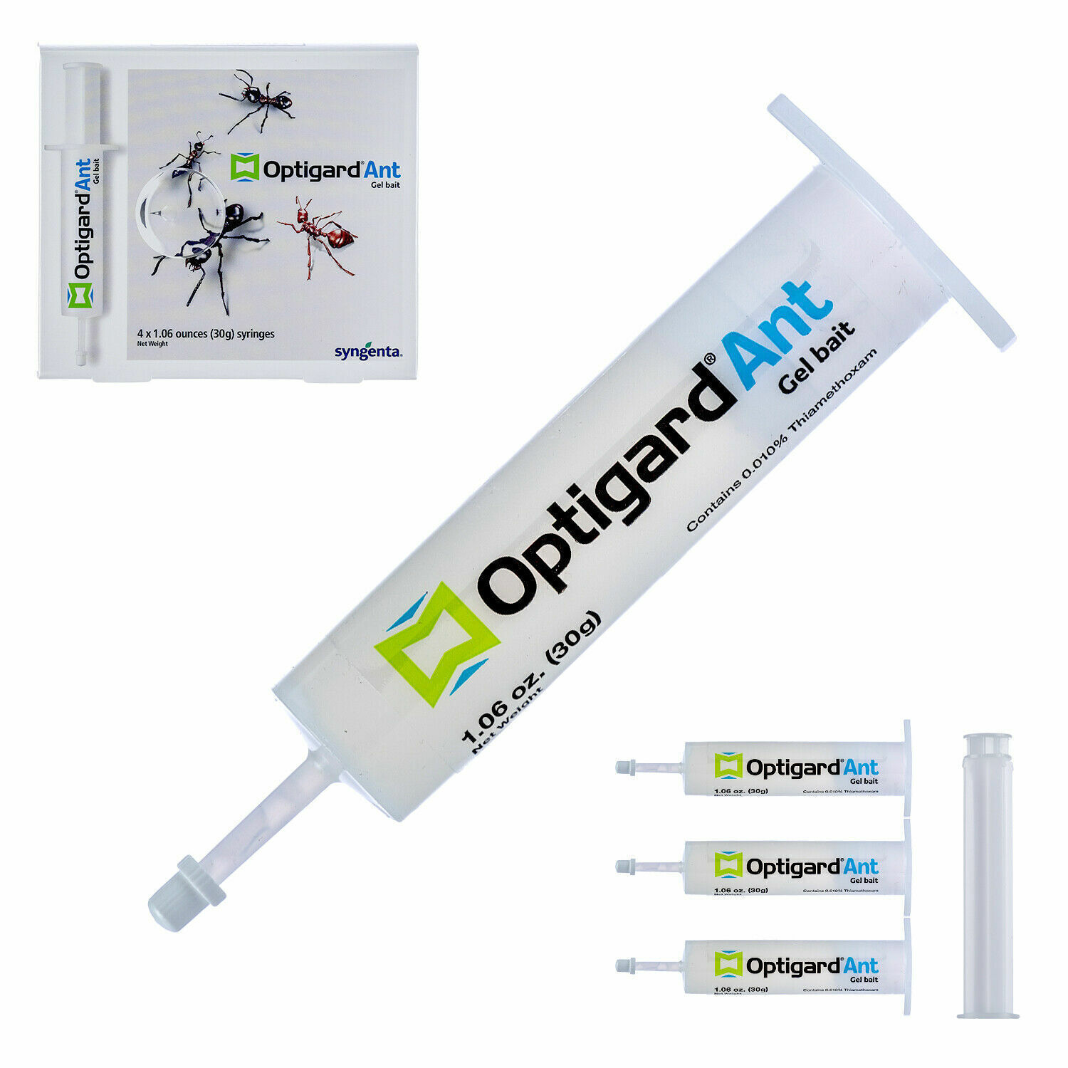 Syngenta Optigard Ant Gel Bait 1.6 oz - Pack of 4 Tubes for sale online ...