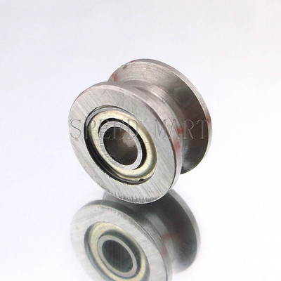 4x13x7mm 624UU U624ZZ 4mm U Groove Guide Pulley Sealed Rail Ball ...