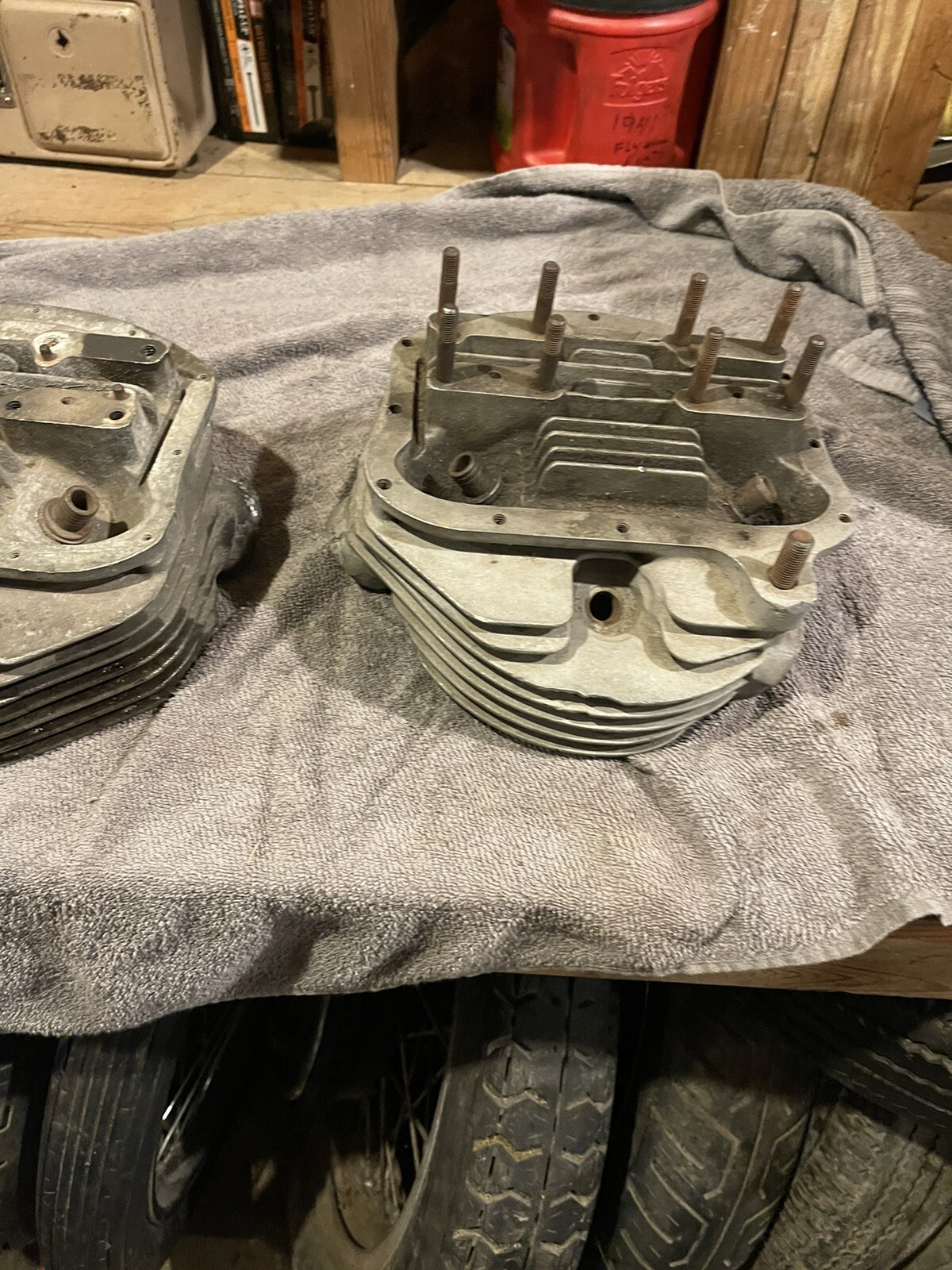 1960 Harley-Davidson FL FLH Panhead Knucklehead Duo Glide OEM Heads ...