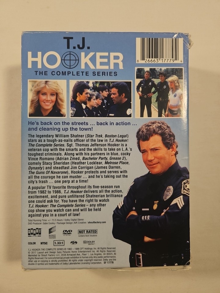 T.J. Hooker The Complete Series DVD 21-Disc Box Set William Shatner | eBay