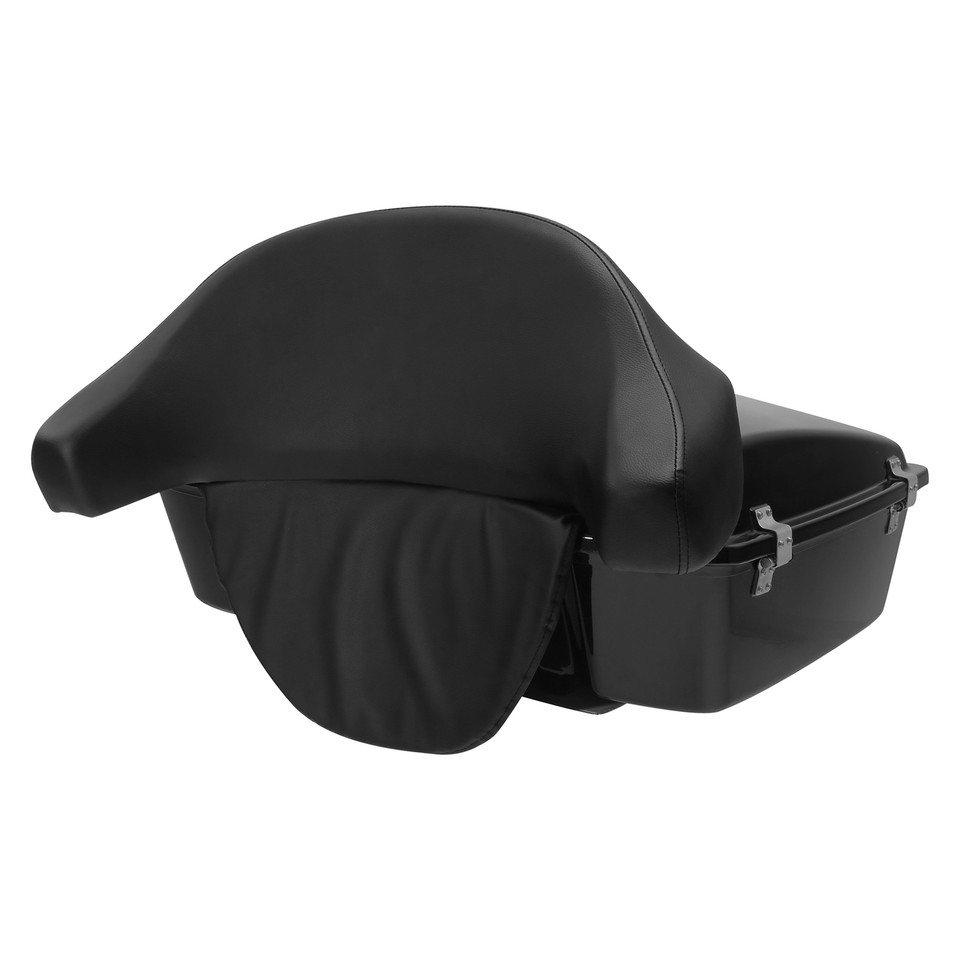 Black Backrest Trunk Pad Fit For Harley Touring Street Glide 97-13 | eBay
