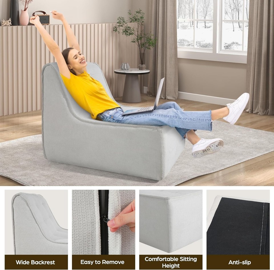 Compressed Lazy Sofa in A Box Boneless Couch Comfy Single Sofa Chairs ...