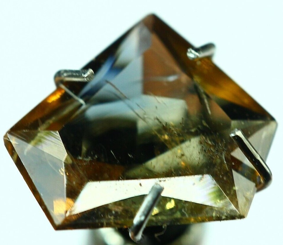 2 CT ULTRA RARE MULTICOLOR NATURAL AXINITE W/FULL OF BLUE CUT GEMSTONE ...