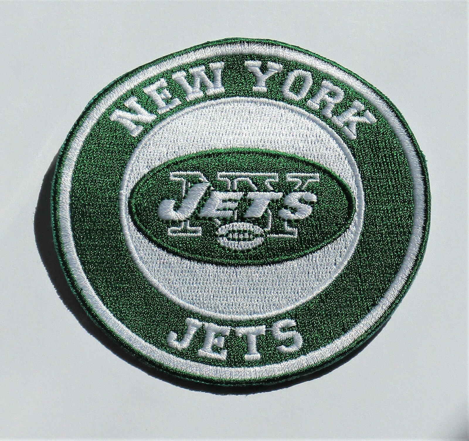 LOT OF (1) NFL NEW YORK JETS EMBROIDERED LOGO 3 1/2" PATCH IRON-ON ITEM ...