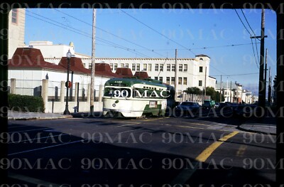 SF MUNI. PCC TROLLEY #1107. San Francisco (CA). Original Slide 1973. | eBay