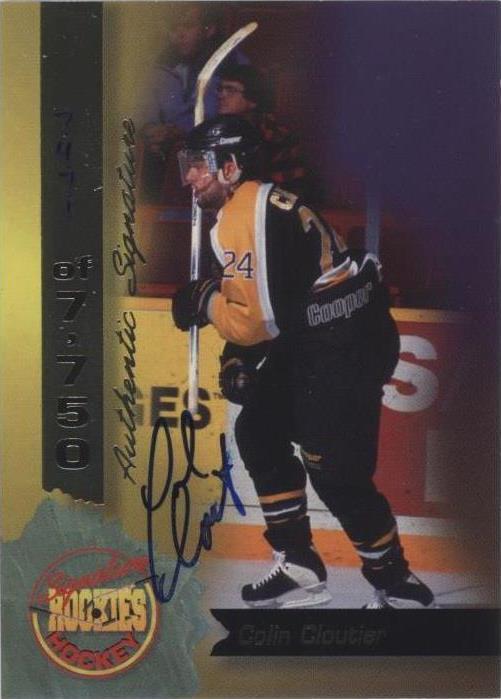 1995 Signature Rookies - Colin Cloutier #4 Signatures /7750 (AU, RC ...