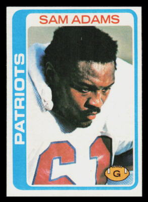 1978 Topps Sam Adams #201 New England Patriots LOW GRADE Card | eBay