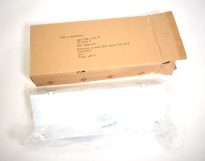 Premium Grade ADA Style Toe Kick Ez20003 Ez Kick 3" Offset White Steel ...