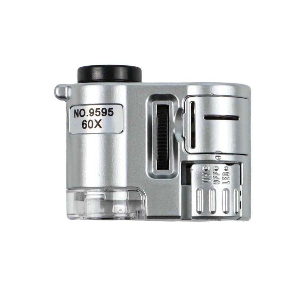 Handheld 60x Magnifier with LED and UV Light for Unique Object ...