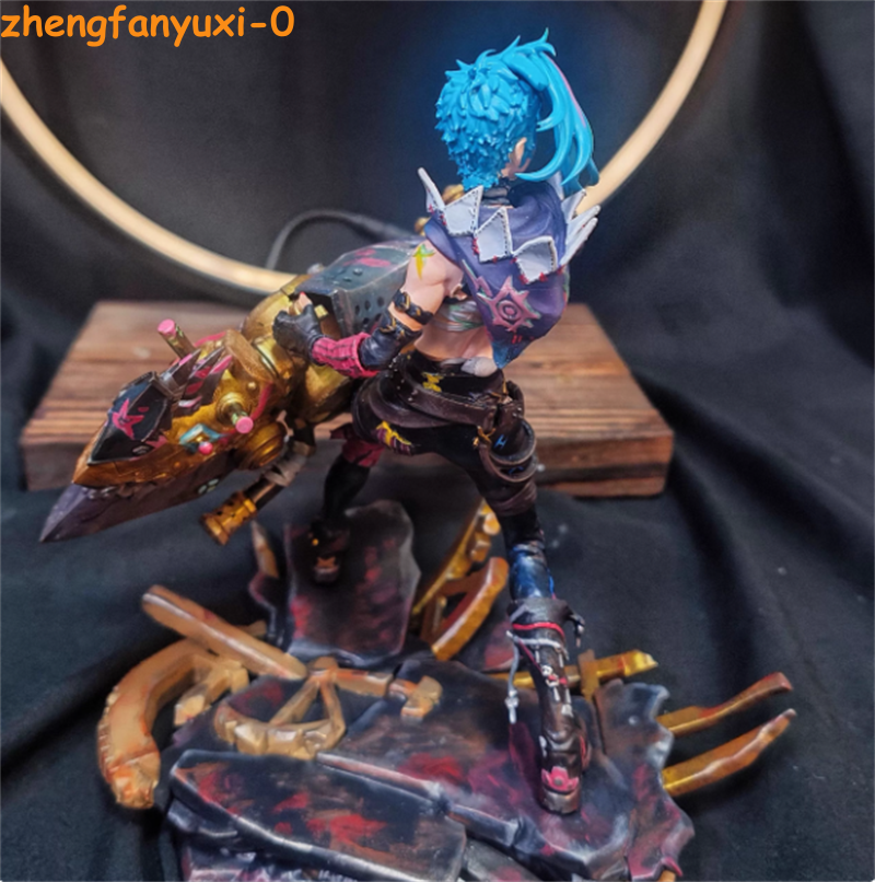 18CM Arcane League of Legends LOL Jinx Statue PVC Figure Model ...
