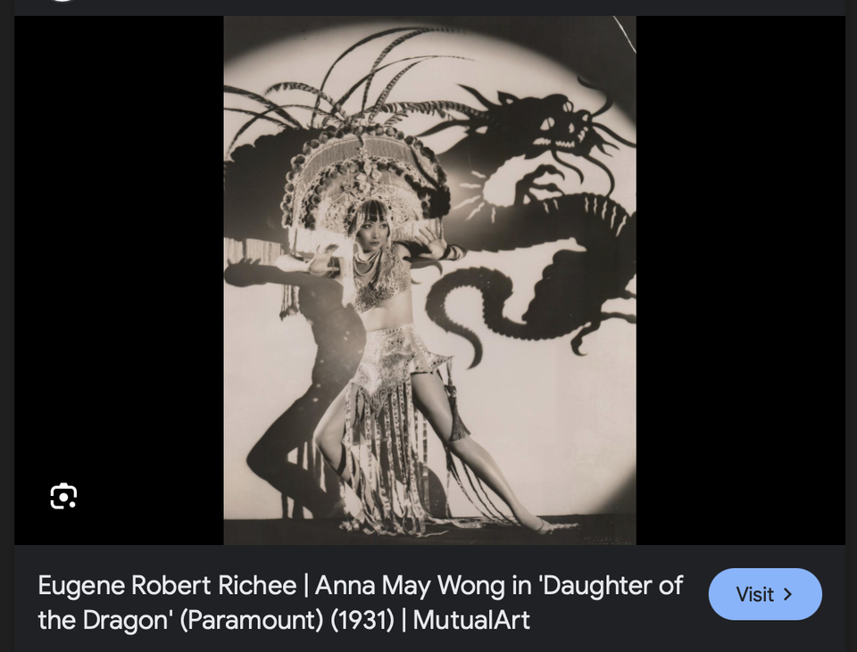 BREATHTAKING C1931 ANNA MAY WONG DAUGHTER OF THE DRAGON EUGENE RICHEE ...