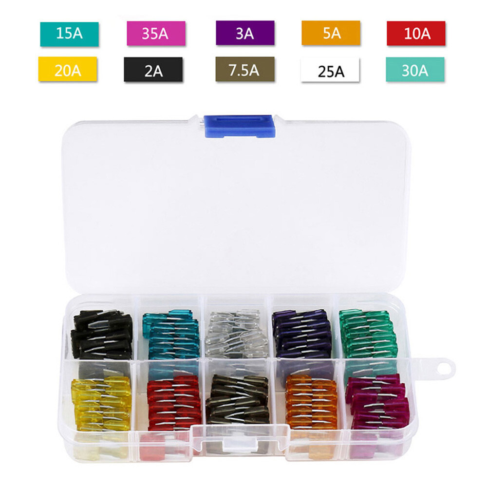 240pcs Assorted Car Fuse Auto Truck SUV Fuses Mini Blade Fuse Kits Set ...