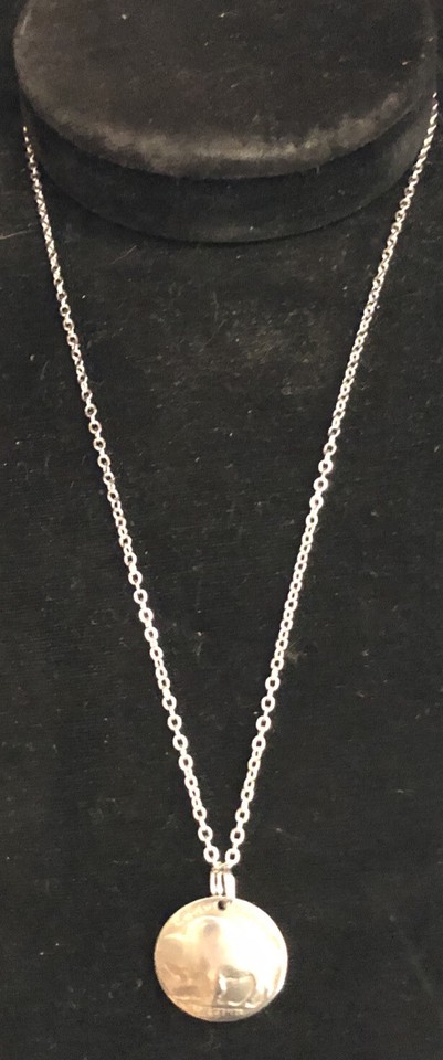 BUFFALO NICKEL Necklace - silver vintage us coin jewelry by Cactus ...