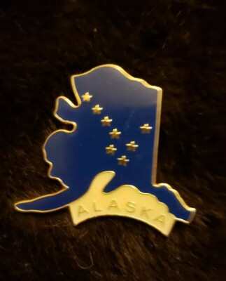 EUC Alaska Magnet Metal State Map with Big Dipper above the word Alaska ...
